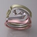 Tesla Inspired Tri-metal Energy Ring™. Silver, Copper, Brass. - Etsy
