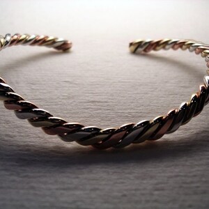 Twisted Tri-metal Classic Bracelet - Etsy