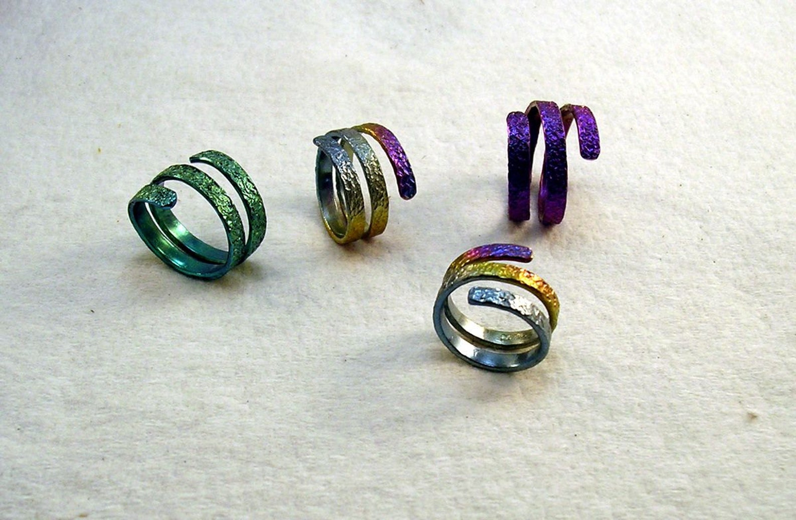 Niobium Ring Two Turn Accelerator Energy Ring™ in Rainbow or | Etsy