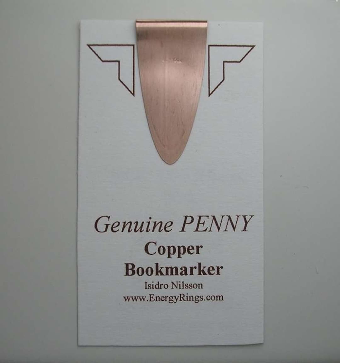 Penny Book Marker Made From Real USA Penny - Free Shipping - Etsy