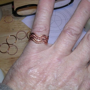 Subtle Wavy Rings in Twisted and Plain. Available in Copper, Sterling ...