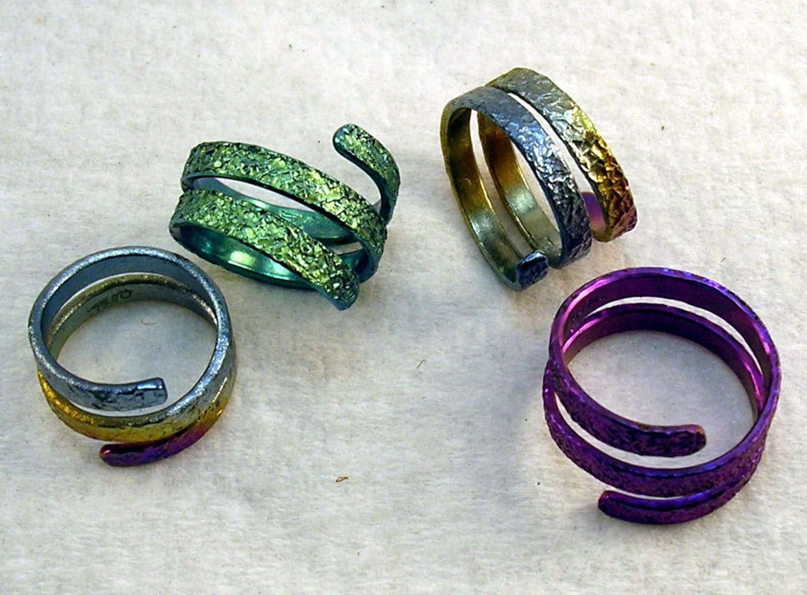 Niobium Ring Two Turn Accelerator Energy Ring™ in Rainbow or | Etsy