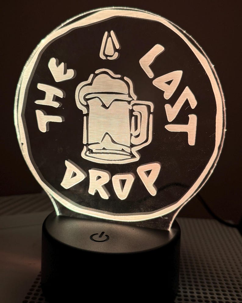 The Last Drop: Arcane-inspired LED Sign - Etsy