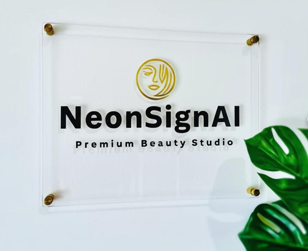 Custom Neon Acrylic Sign With LED Lighting - Personalized Wall Decor ...