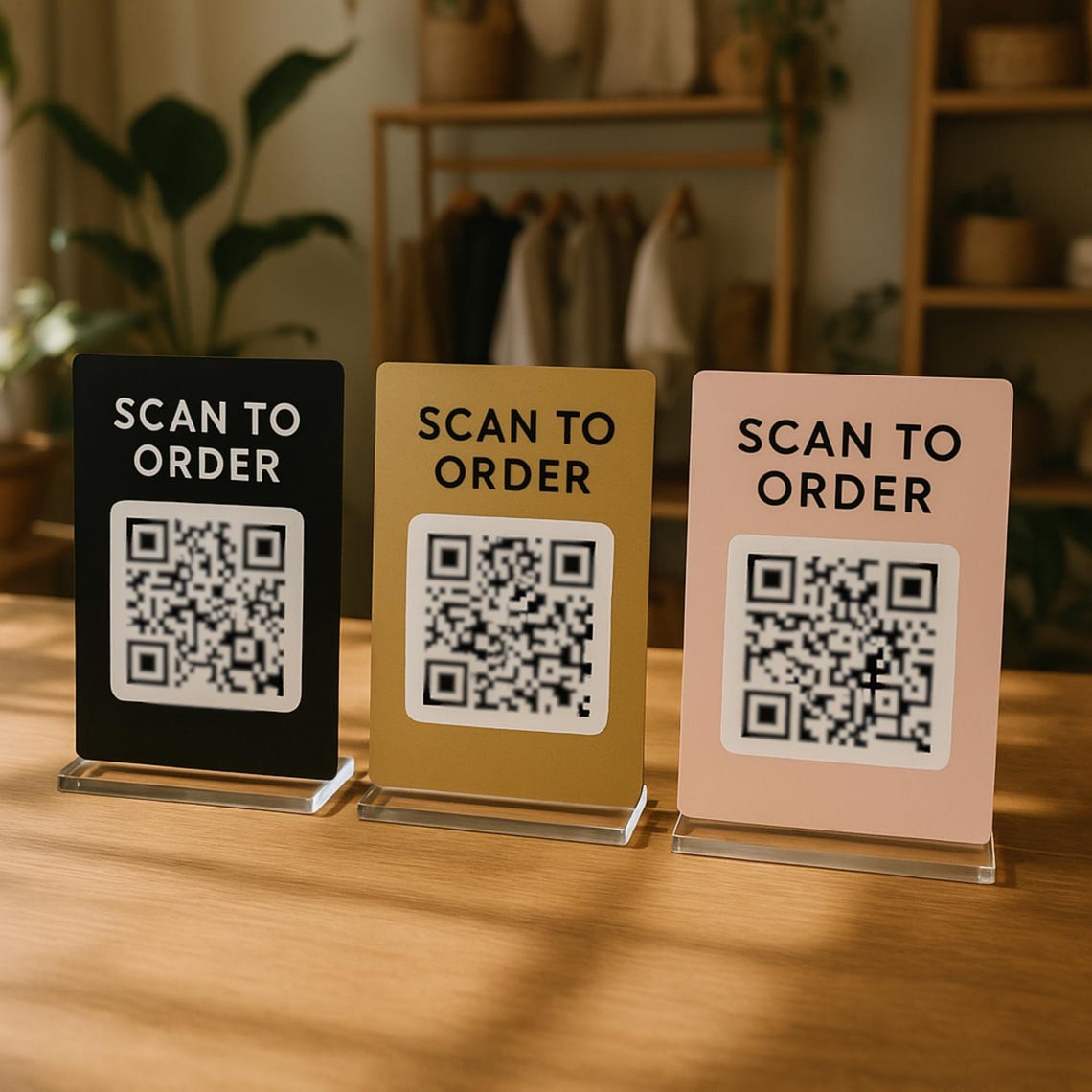 Custom Acrylic QR Code Display: Scan to Pay Business Sign - Etsy