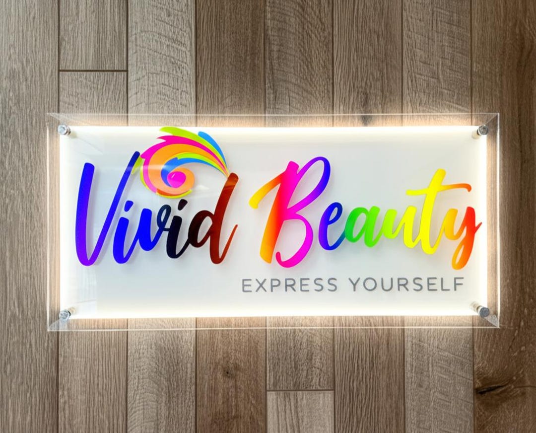 Custom Acrylic Logo Sign – Custom Business Sign, Unique Shop Decor ...