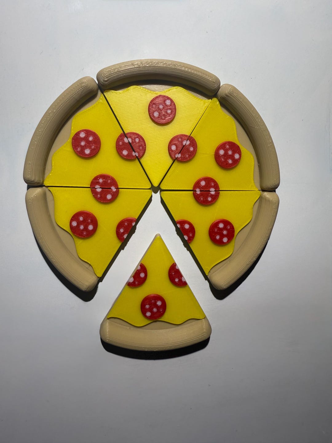 Pepperoni Pizza Magnet Set for Kitchen Decor | Fun 3D Printed Fridge ...