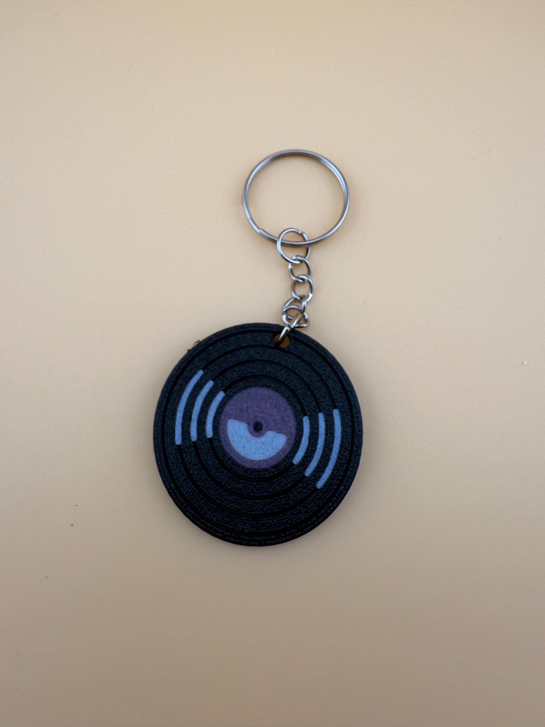 Retro Vinyl Record NFC Keychain – 3d‑printed Music Gift for Spotify ...