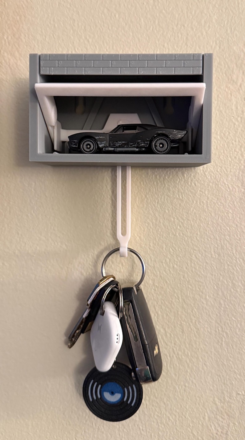 1:64 Scale Die-cast Car Garage Key Holder – 3D Printed Wall Mount With ...