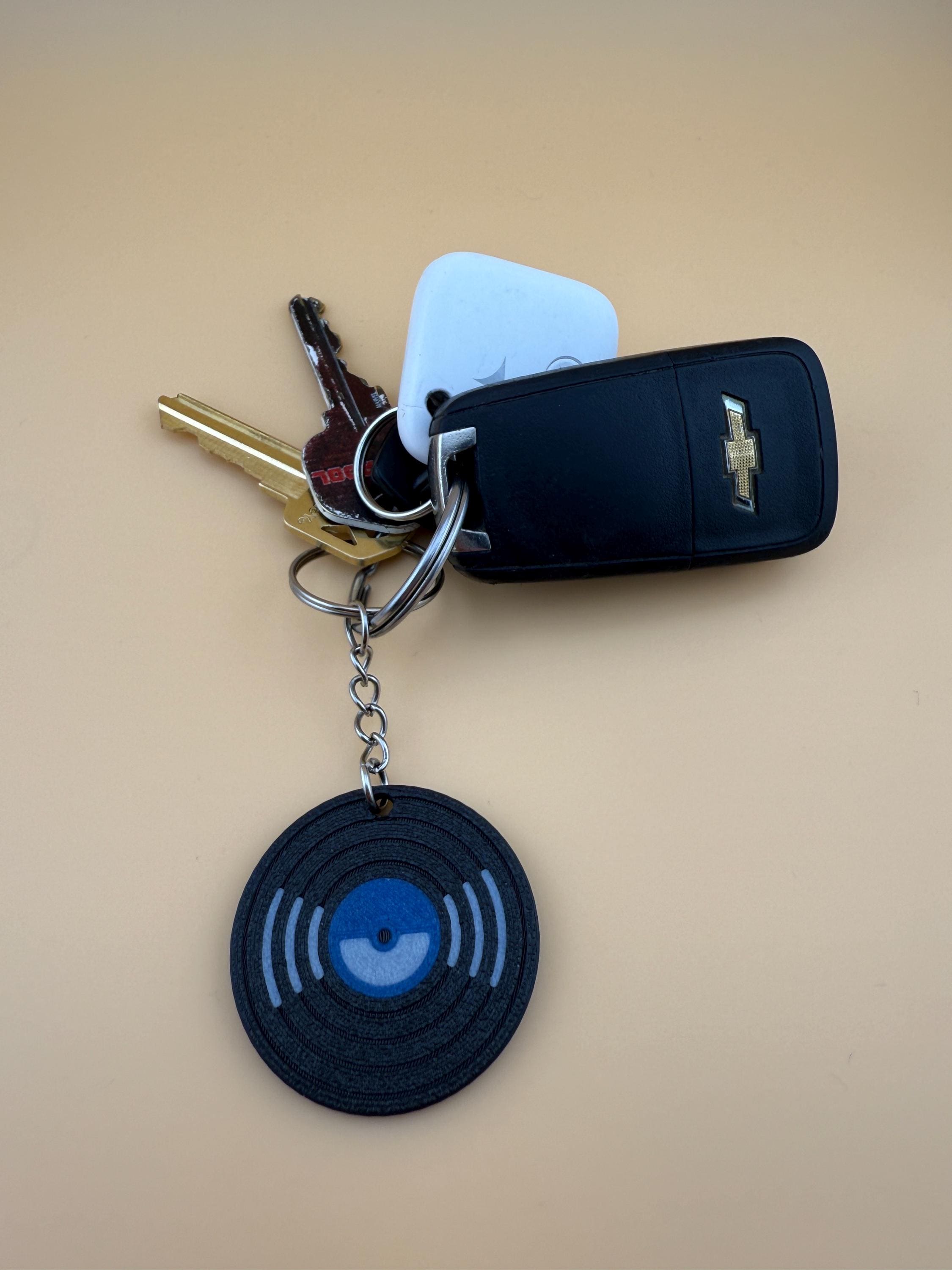 Retro Vinyl Record NFC Keychain – 3d‑printed Music Gift for Spotify ...