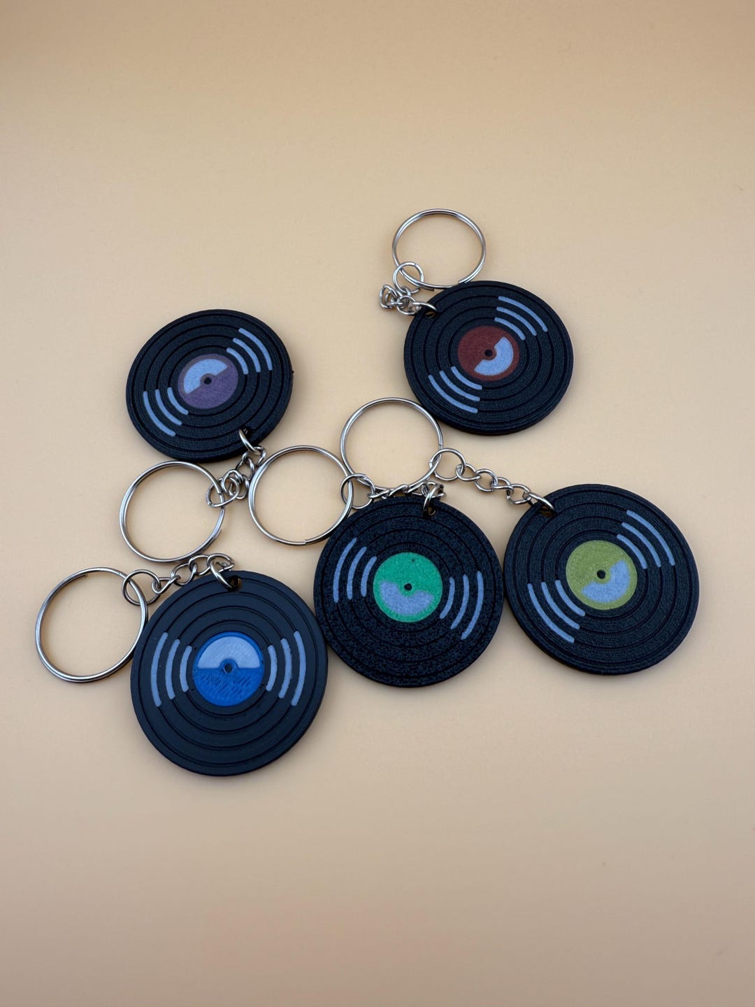 Retro Vinyl Record NFC Keychain – 3d‑printed Music Gift for Spotify ...