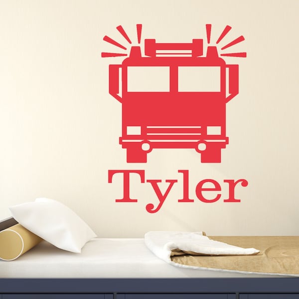Fire Truck Lettering - Etsy