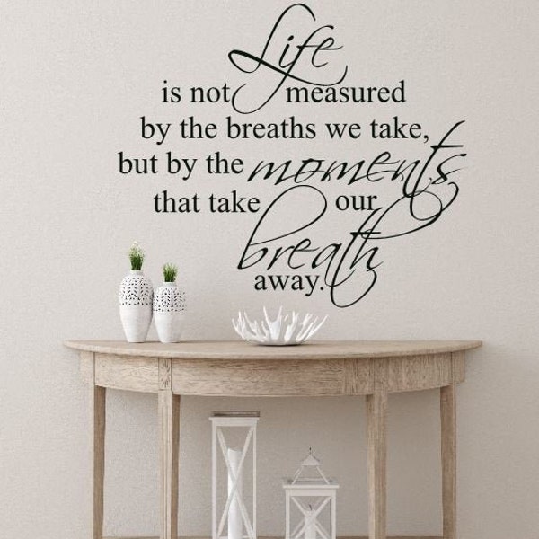 Life is Not Measured - Etsy