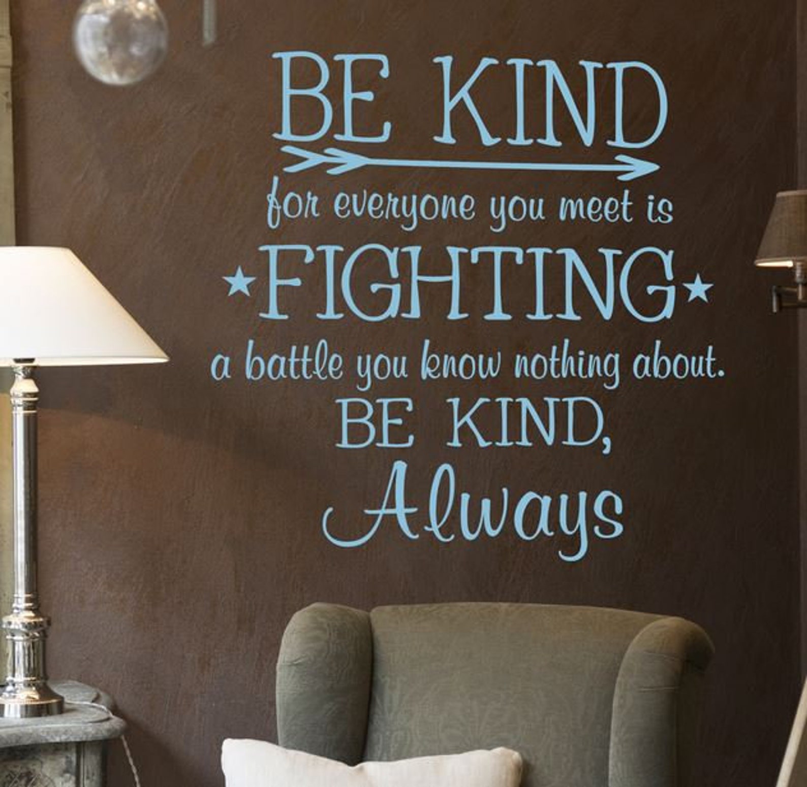 Kind Decal Be Kind for Everyone You Meet Classroom Wall Quote - Etsy
