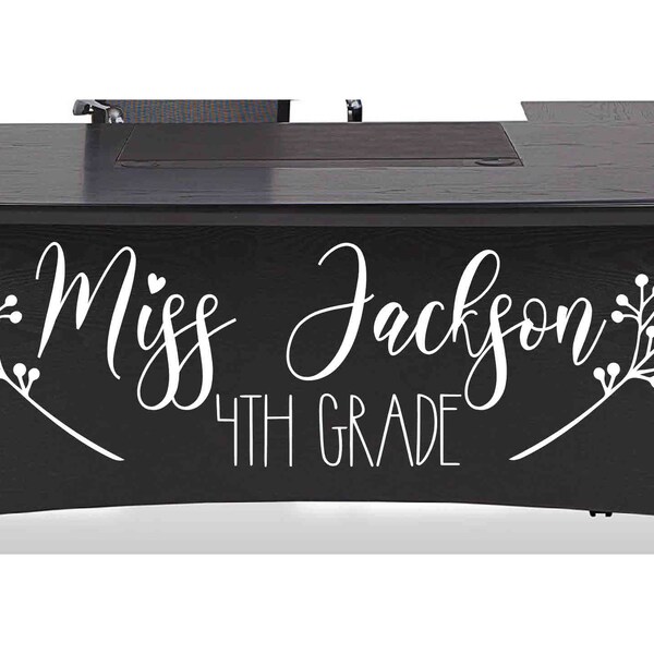 Teacher Desk Decal - Etsy