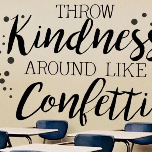 Kindness Wall Decal School Office Wall Quote Teacher Vinyl - Etsy