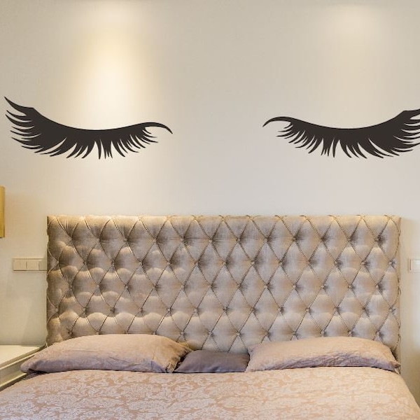 Eyelash Wall Decal - Etsy