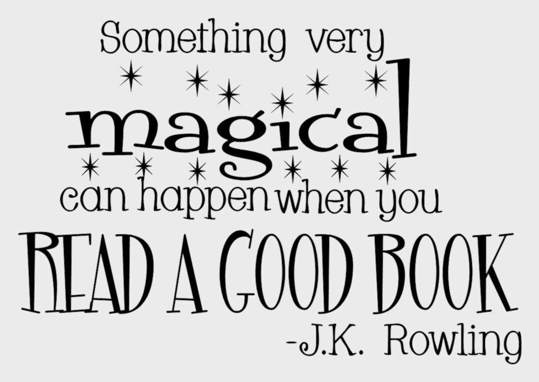 Something Very Magical Can Happen Read A Good Book School - Etsy