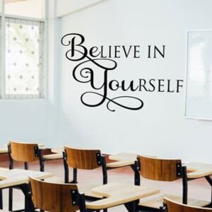 Believe in Yourself Motivational Letters for Walls Classroom | Etsy