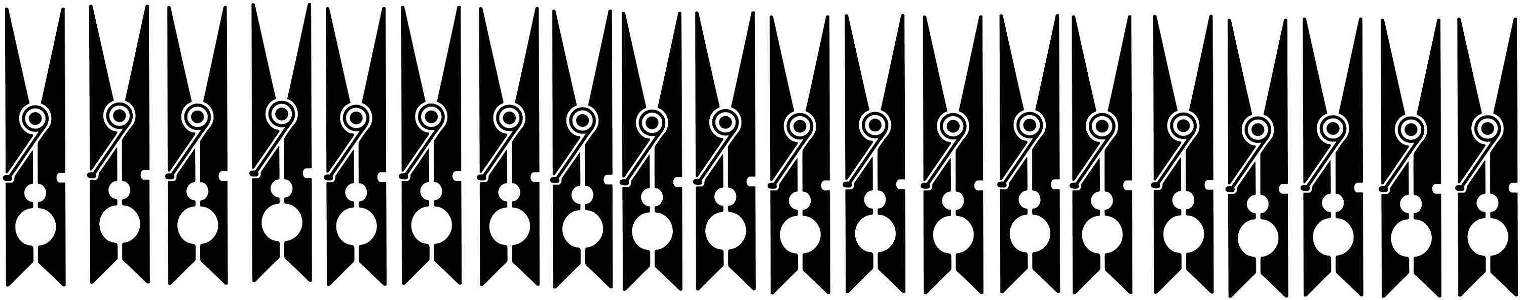 Clothespins Wall Decal Set of 20 Clothes Pins Laundry Wall Art Laundry ...