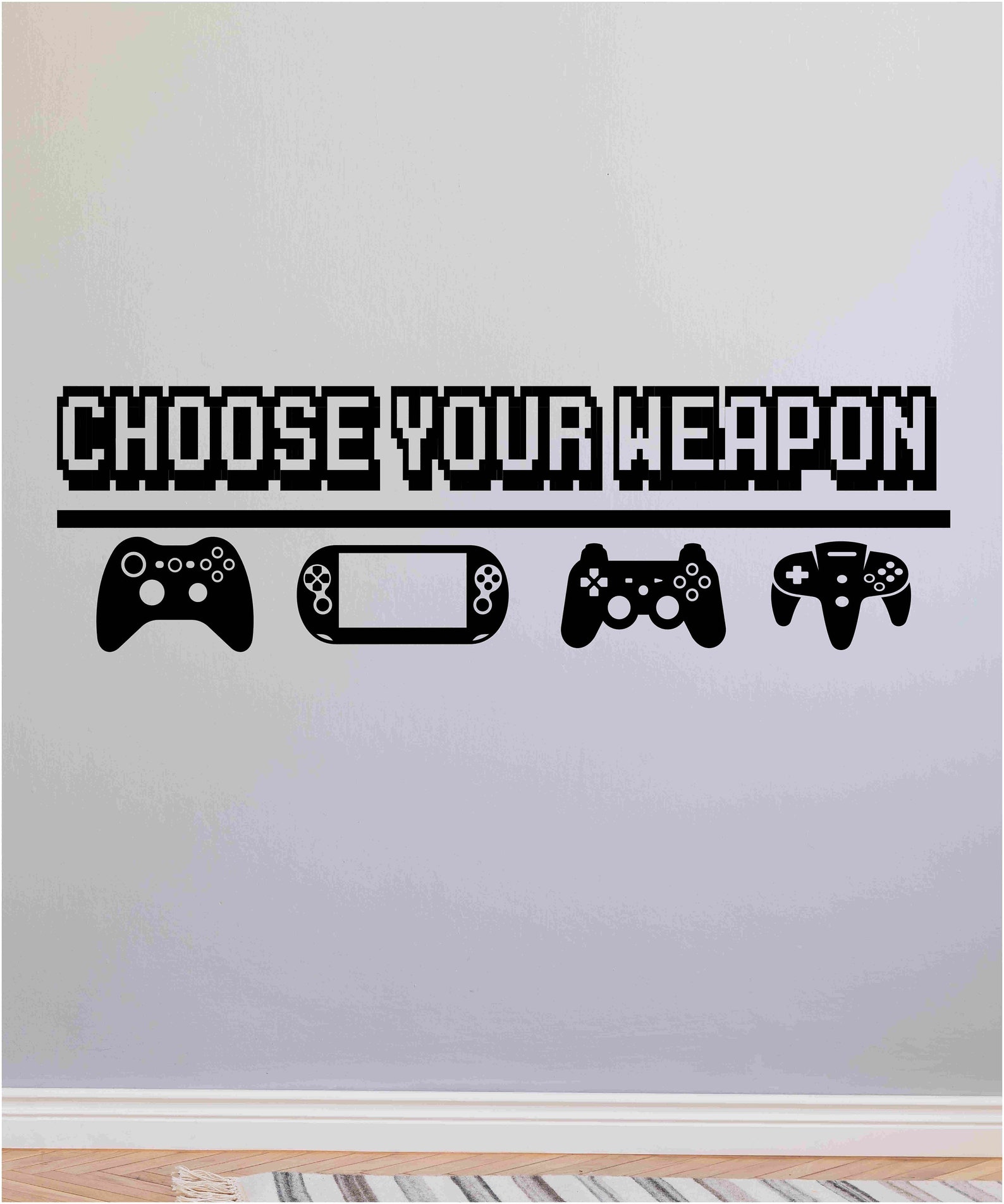 Choose Your Weapon Video Game Decal Gammer Wall Decal Vinyl | Etsy