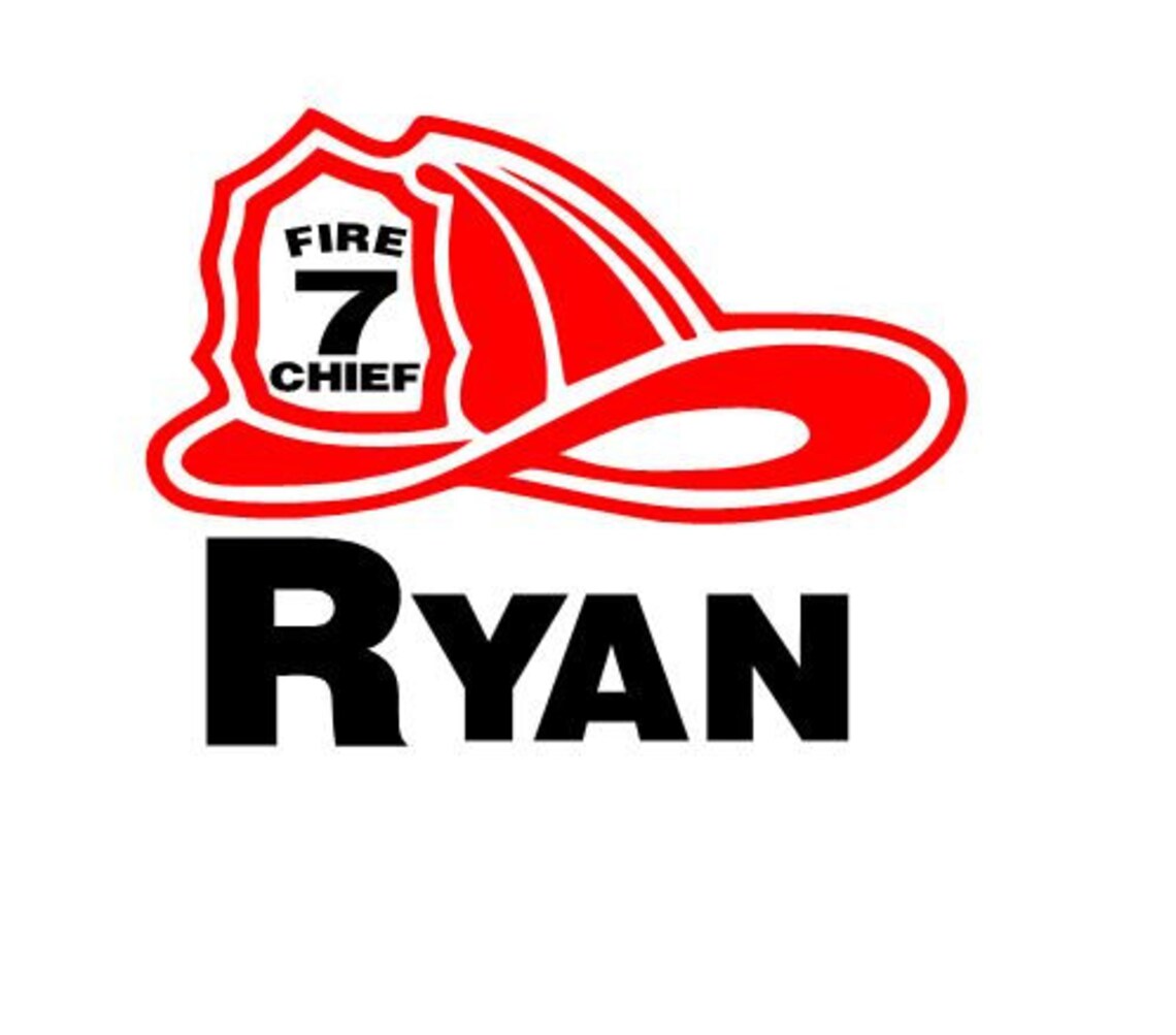 Personalized Fireman Hat With Custom Name Firetruck Themed - Etsy