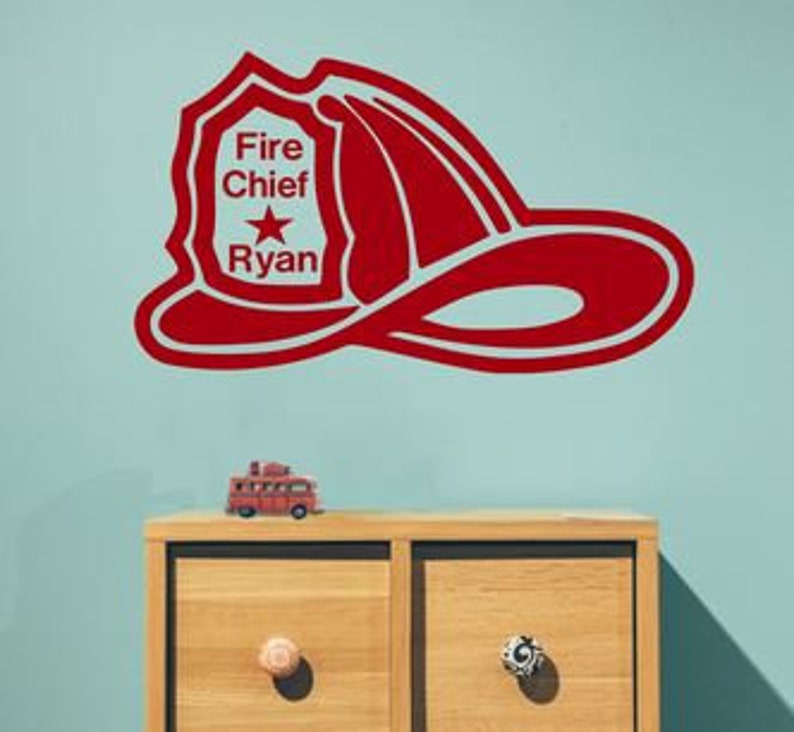 Personalized Fireman Hat with Custom Name Firetruck Themed | Etsy