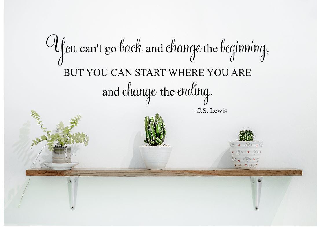 CS Lewis Inspirational Wall Quote Motivational Wall Decal Teacher Vinyl ...