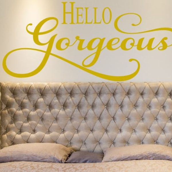 Hello Wall Decal - Etsy