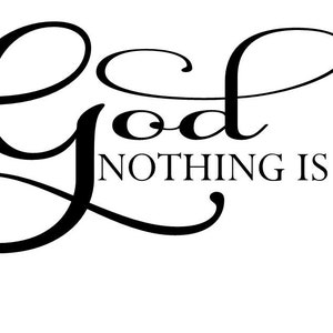 Luke 1:37 Decal With God Nothing is Impossible Religious Church Bible ...