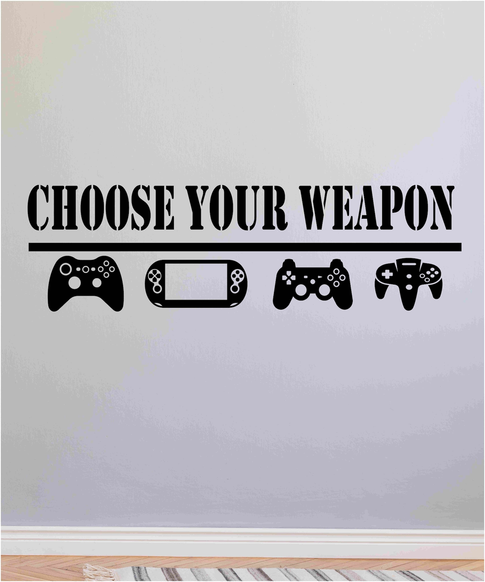 Choose Your Weapon Video Game Decal Gammer Wall Decal Vinyl | Etsy