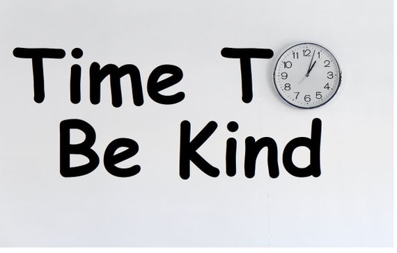 Time to Be Kind Classroom Teacher Decal Lettering for Wall - Etsy