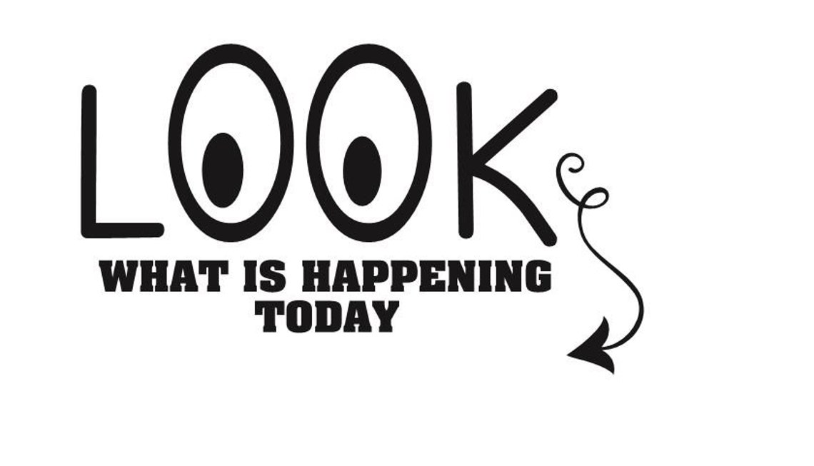 Look what is happening today decal for classroom teacher | Etsy