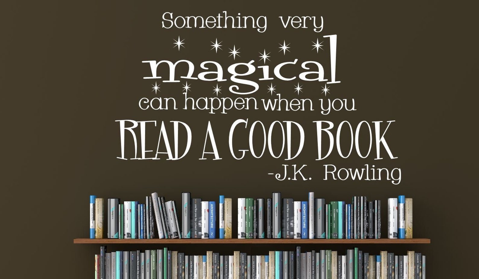 Something Very Magical Can Happen Read A Good Book School - Etsy