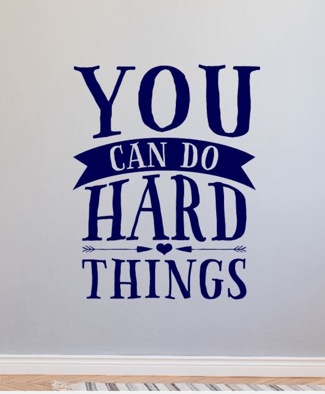 You Can Do Hard Things Motivational Wall Quote Classroom Wall Decal ...