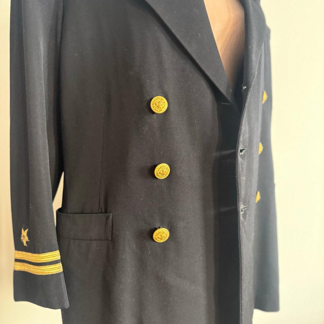 Vintage U.S. NAVY Officer Lieutenant Dress Uniform Jacket Novakoff Bros ...