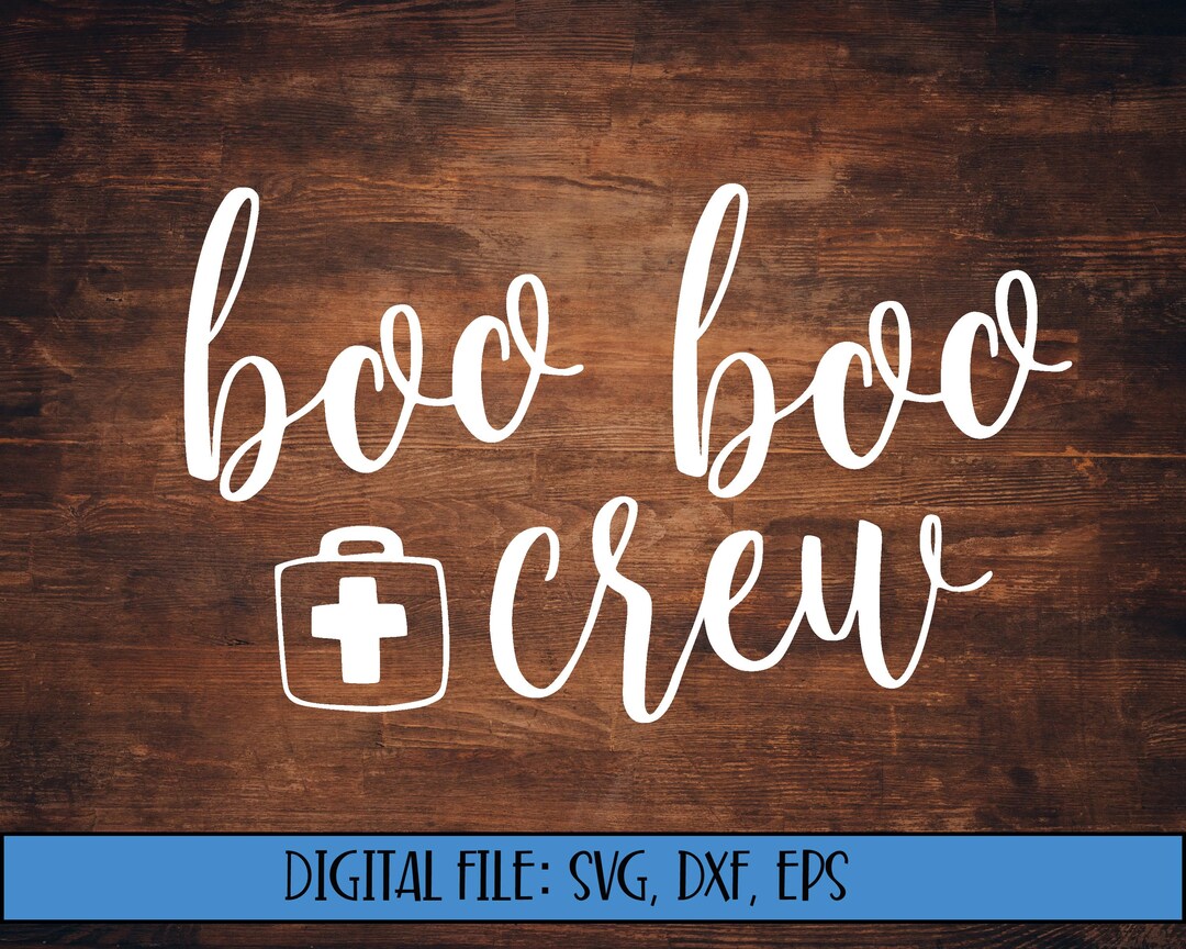 Digital File - Boo Boo Club - Cut File (svg, Dxf, Eps) - Nurse Svg ...