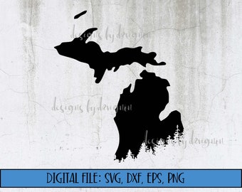 Michigan SVG Files, SVG, State SVG, Michigan Cut File, Michigan State ...