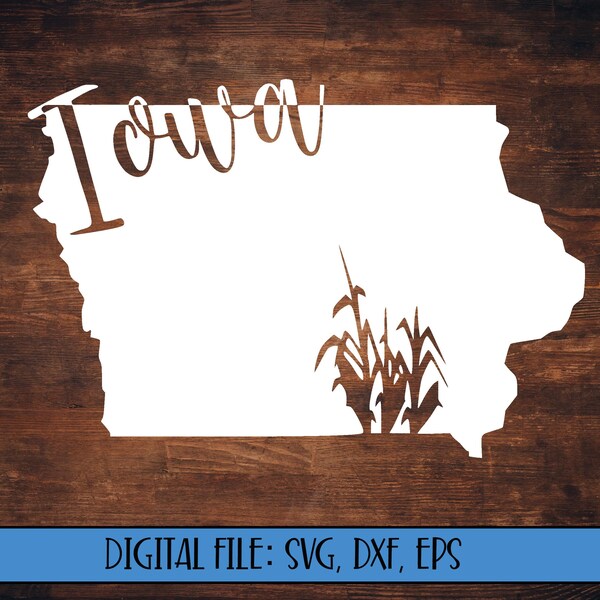 Iowa State Stencil - Etsy