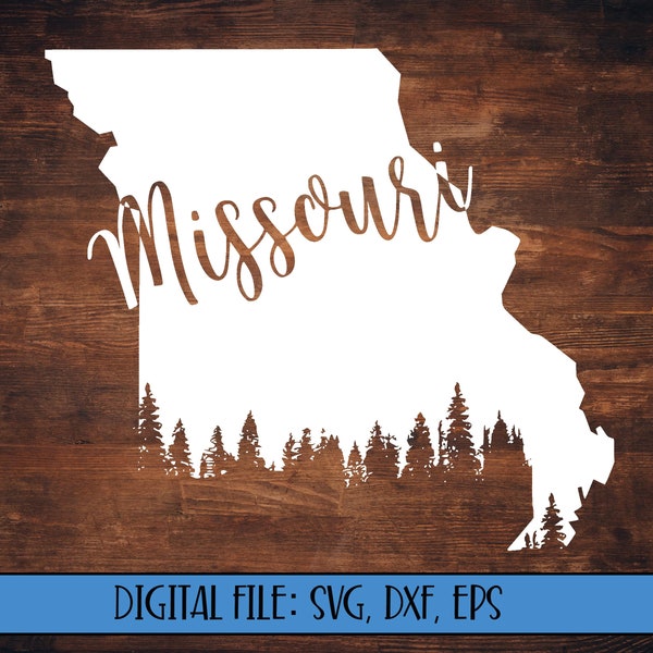 Missouri Silhouette - Etsy