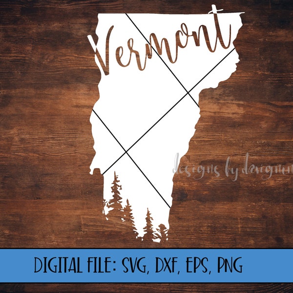 Vermont State Svg - Etsy