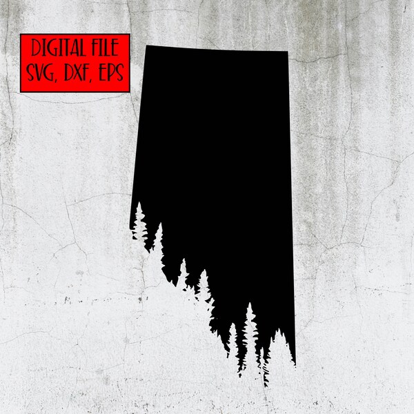 Alberta Outline Svg - Etsy UK