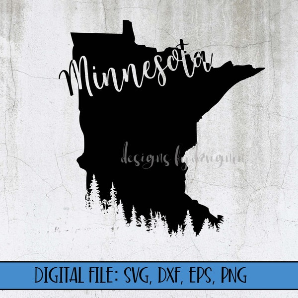 Minnesota Outline - Etsy