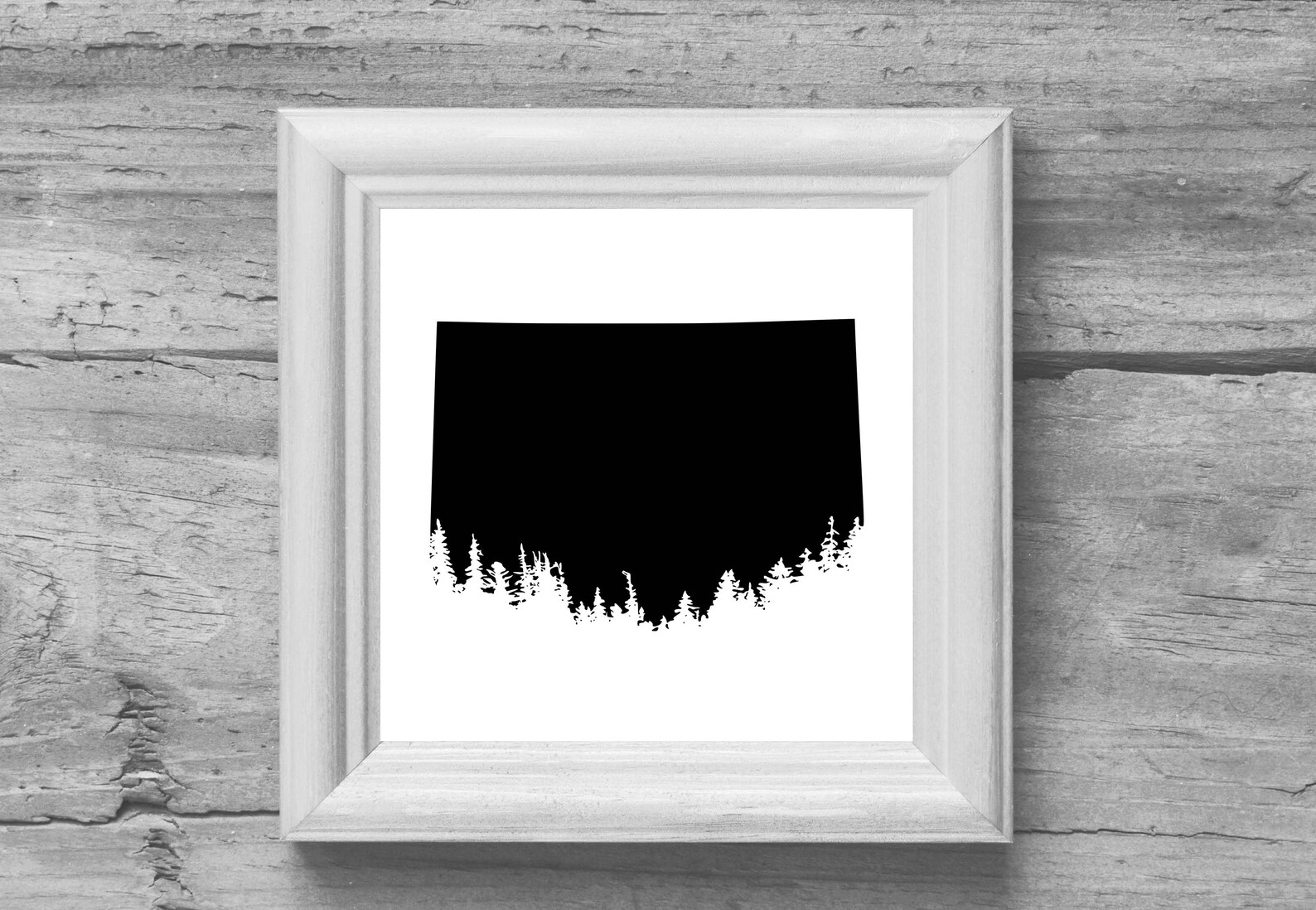 Digital File Colorado State Silhouette With Tree Line - Etsy UK