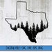 Digital Download - Texas State Outline With Trees -cut File (svg, Dxf ...