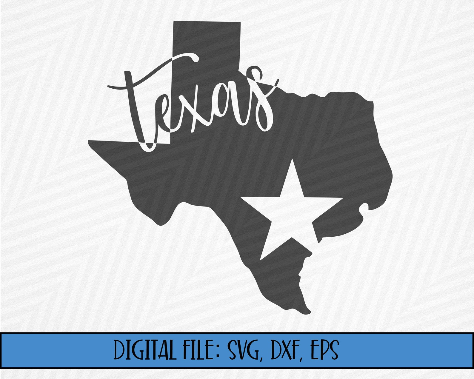 Digital Download Texas State Silhouette With Star cut File - Etsy