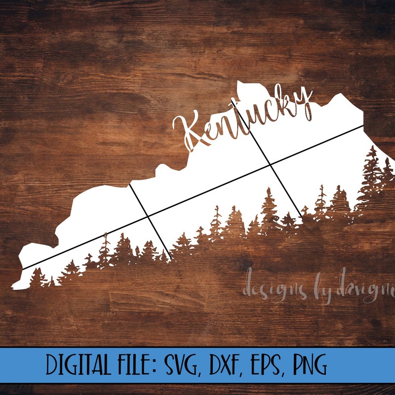 Kentucky Silhouette - Etsy
