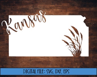 Kansas Outline - Etsy