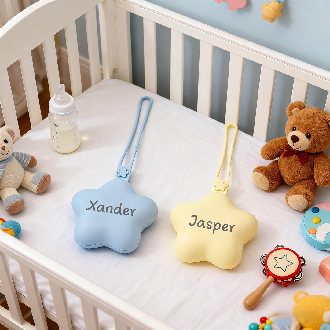 Custom Comforter Holder,cute Star Silicone Dummy,baby Dummy Travel Bag ...