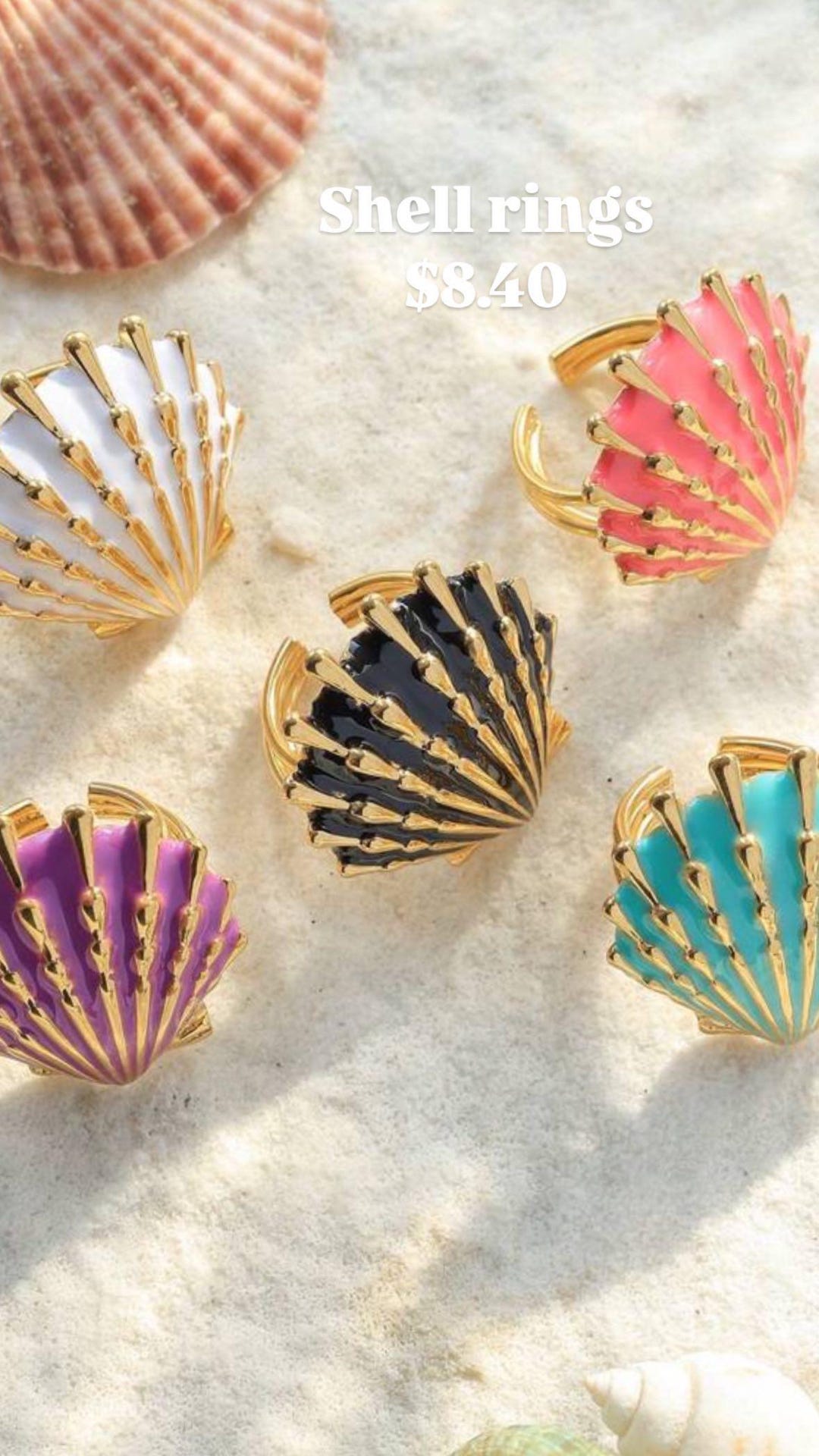 Shell Rings - Etsy